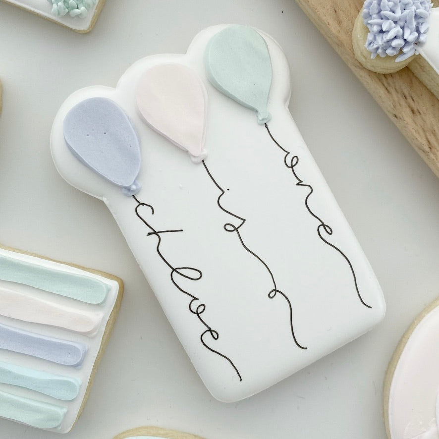 Triple Word Balloon Cookie Cutter STL File for 3D Printing – The ...