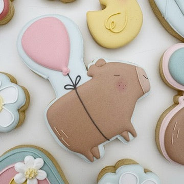 Standing Capybara With Balloon Cookie Cutter STL File for 3D Printing ...