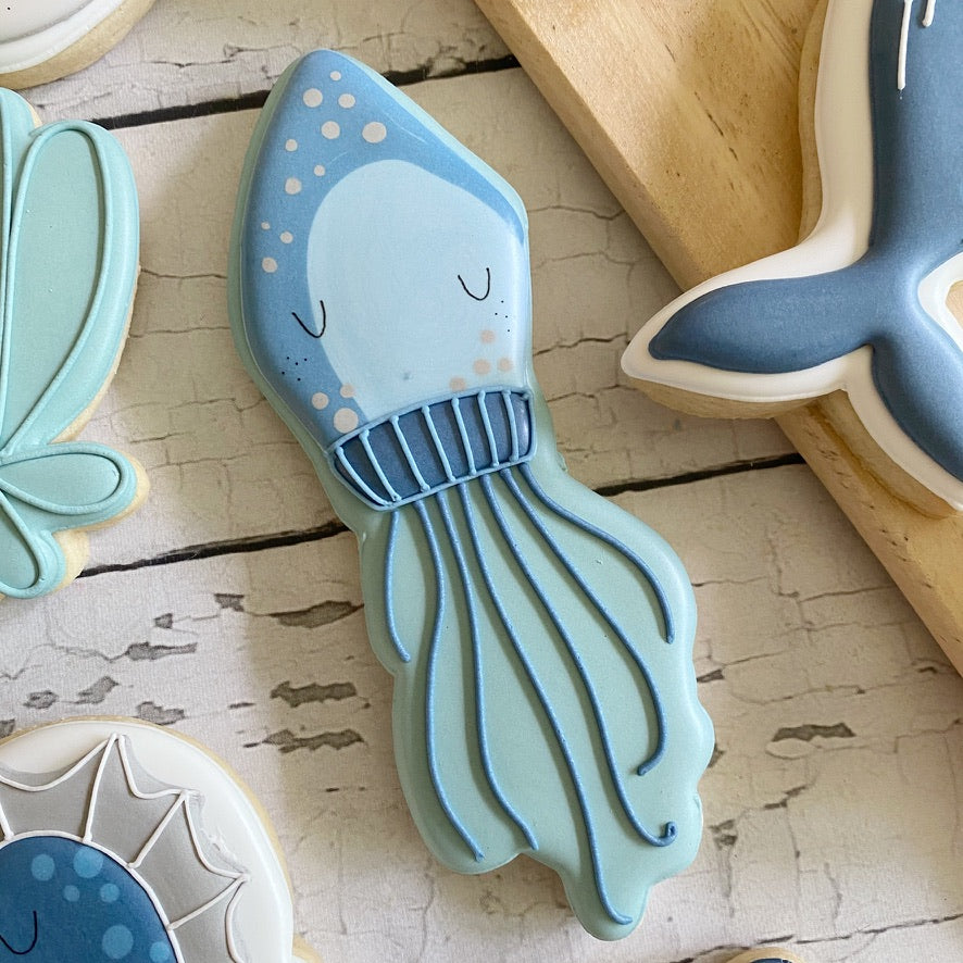 Squid Cookie Cutter STL File for 3D Printing – The Millers Wife Custom ...