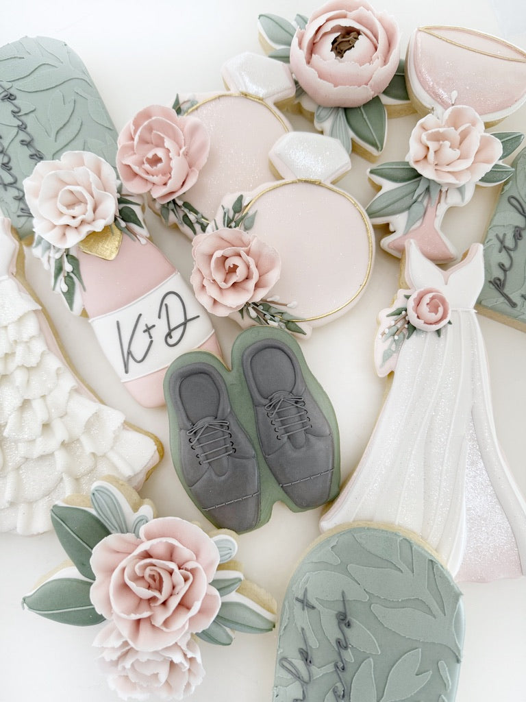 Petals and Prosecco Bridal Cookie Decorating Class-Royal Icing Florals ...