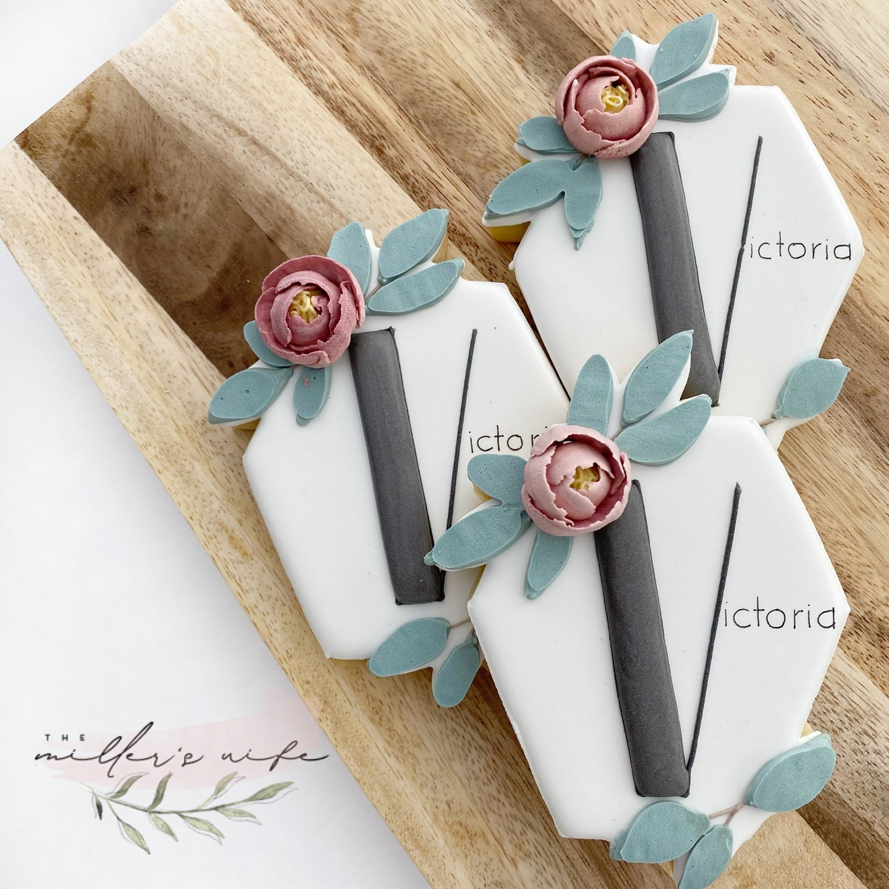 Floral Plaque Cookie Cutter STL File for 3D Printing – The Millers Wife ...