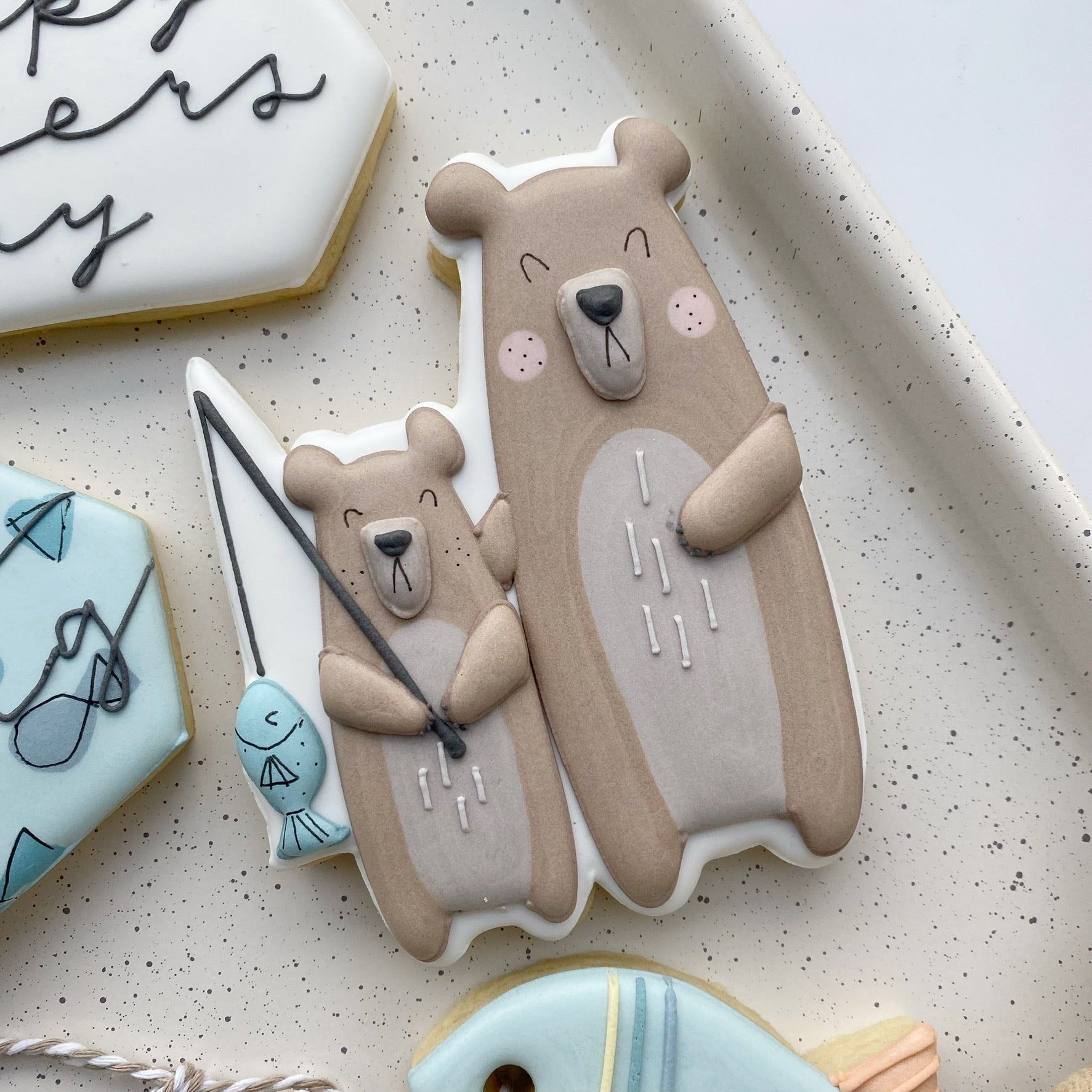 Fishing Bears Cookie Cutter STL File for 3D Printing- Fathers Day "Gon ...